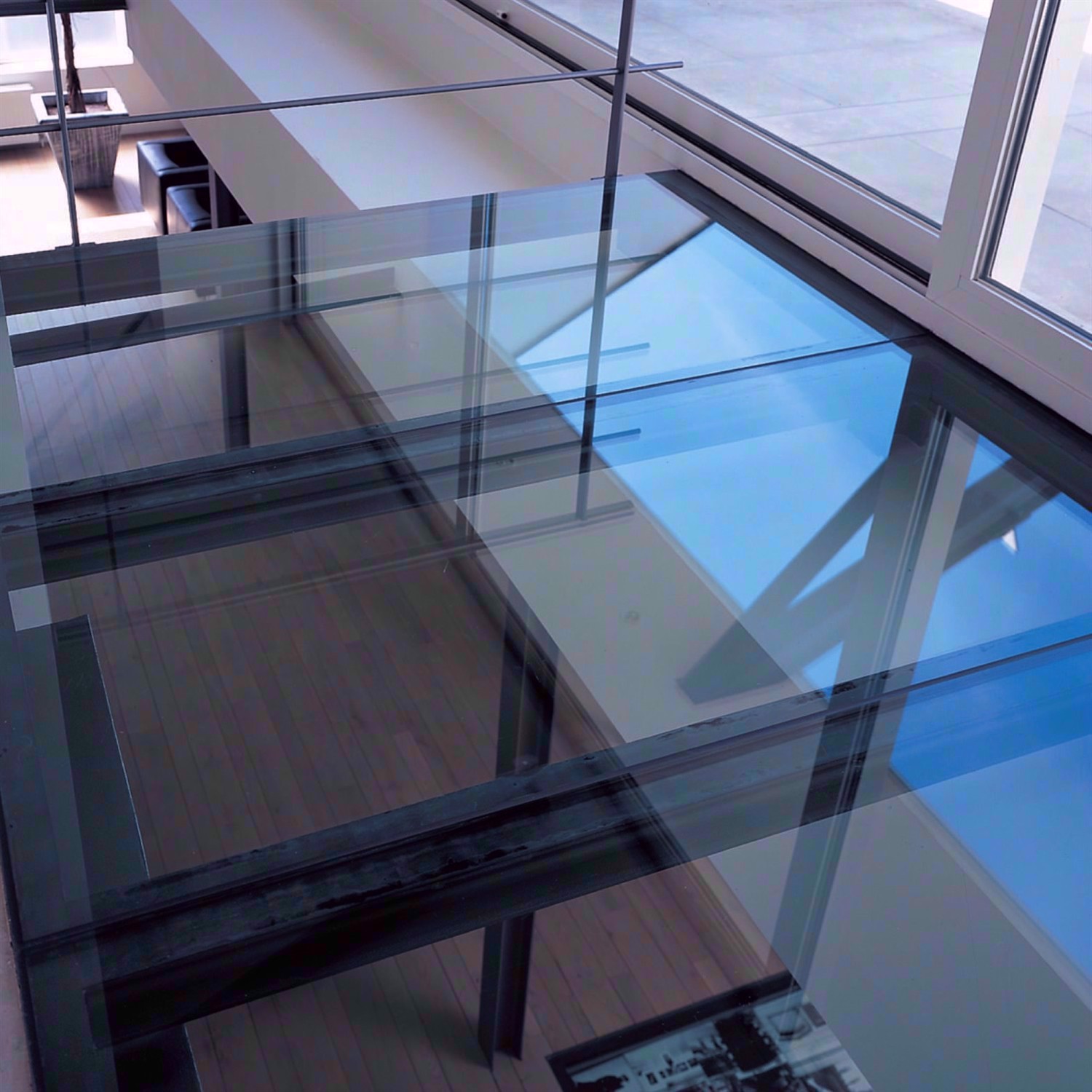 Gulvglass i klart glass på mål | Litefloor | Glassbutikken