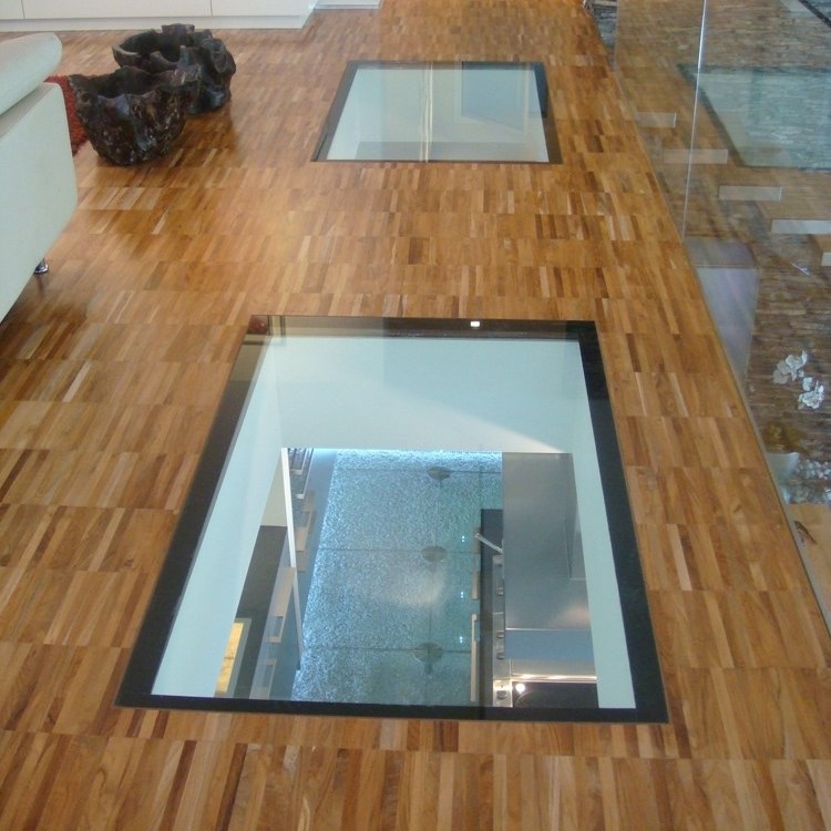 Gulvglass i klart glass på mål | Litefloor | Glassbutikken