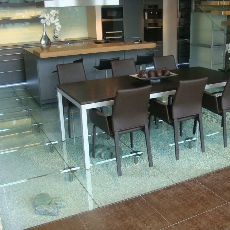 Gulvglass i klart glass på mål | Litefloor | Glassbutikken